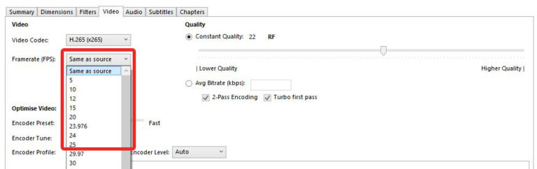Best Optimal Settings for Handbrake DVD to H.265 HEVC on Windows Mac Linux