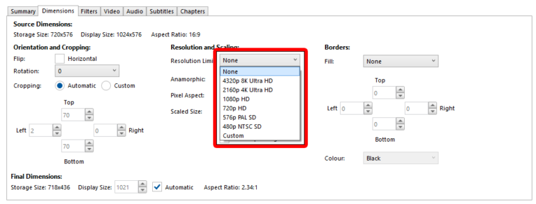 Best Optimal Settings for Handbrake DVD to H265 HEVC on Windows Mac Linux